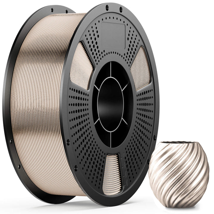 UJOYBIO Metal PLA 3D Printing Filament 1.75 mm 1KG– Metallic Shine, Fa